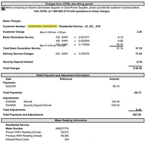 Electric Suppliers & Rates